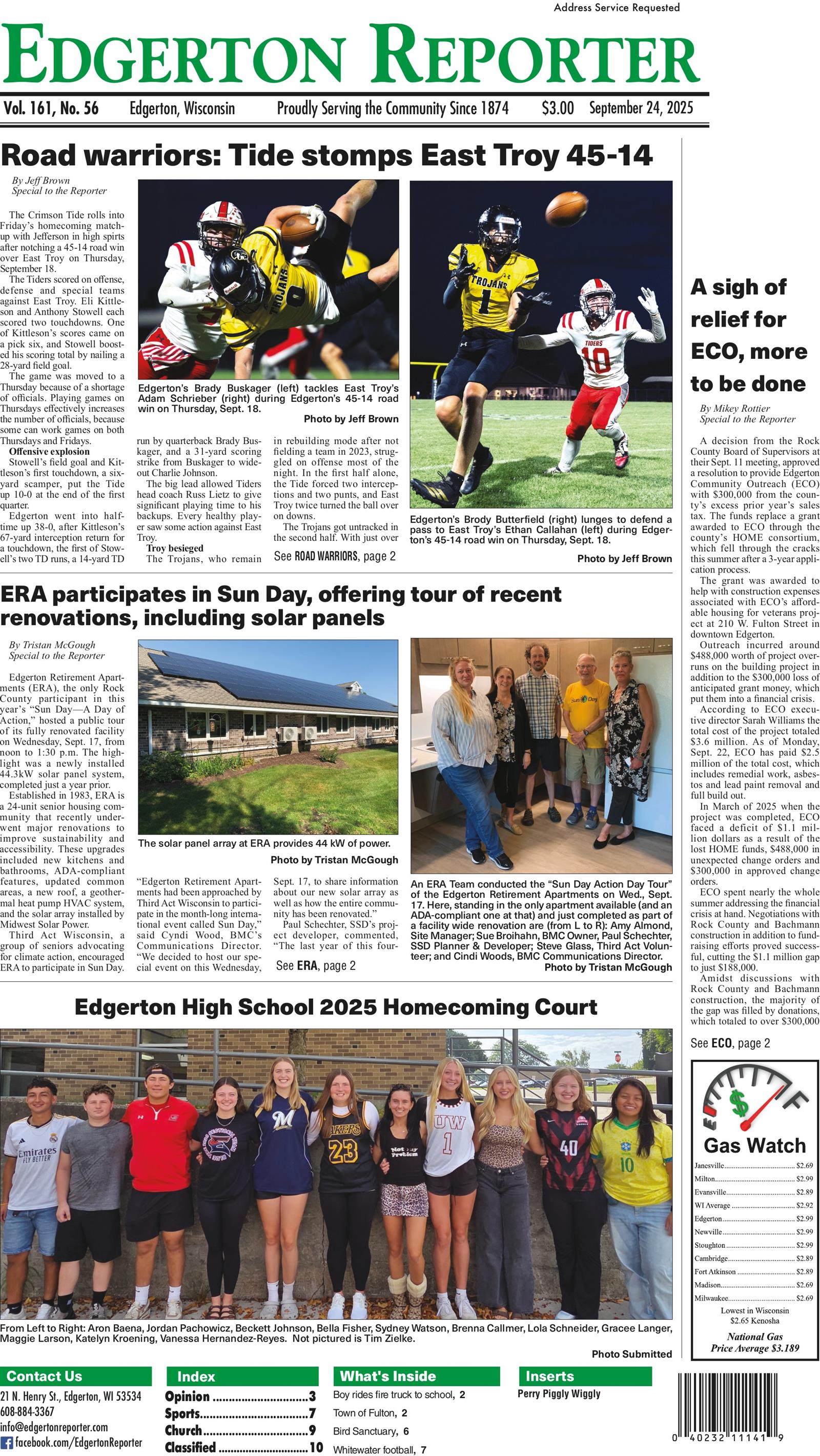 The Edgerton Reporter - September 24, 2025